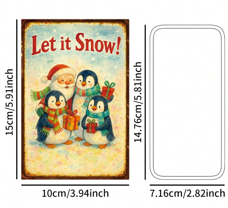 12pcs Cheerful Christmas Postcards Set – Holiday Designs With Santa ...
